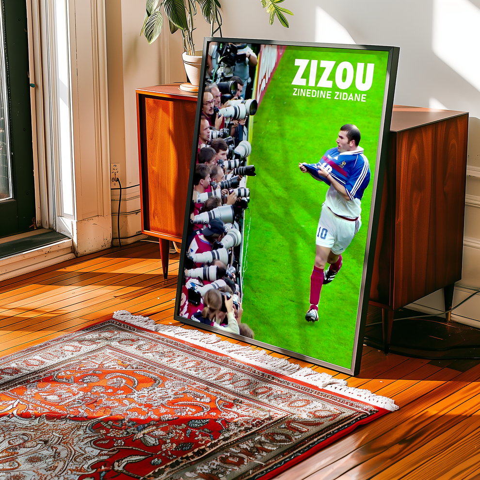 Zinedine Zidane 'Zizou' Iconic Poster – Footy Posters