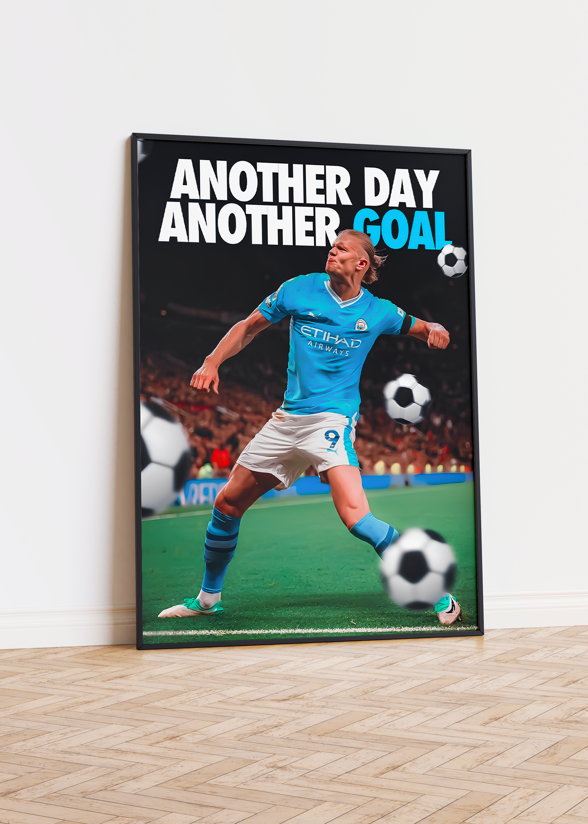 Erling Haaland 'Another Day Another Goal' Poster – Footy Posters