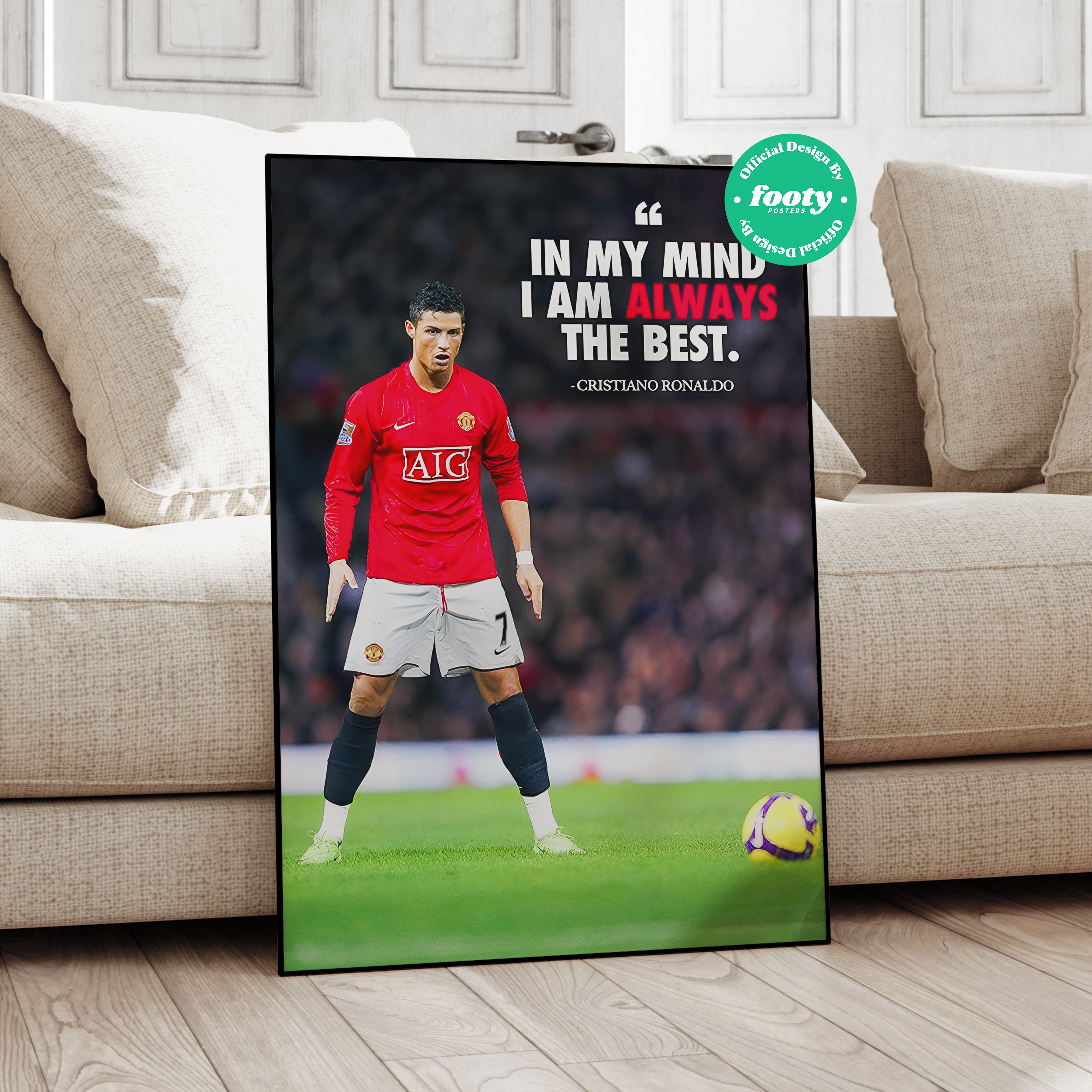 Cristiano Ronaldo 'Always The Best' Poster – Footy Posters