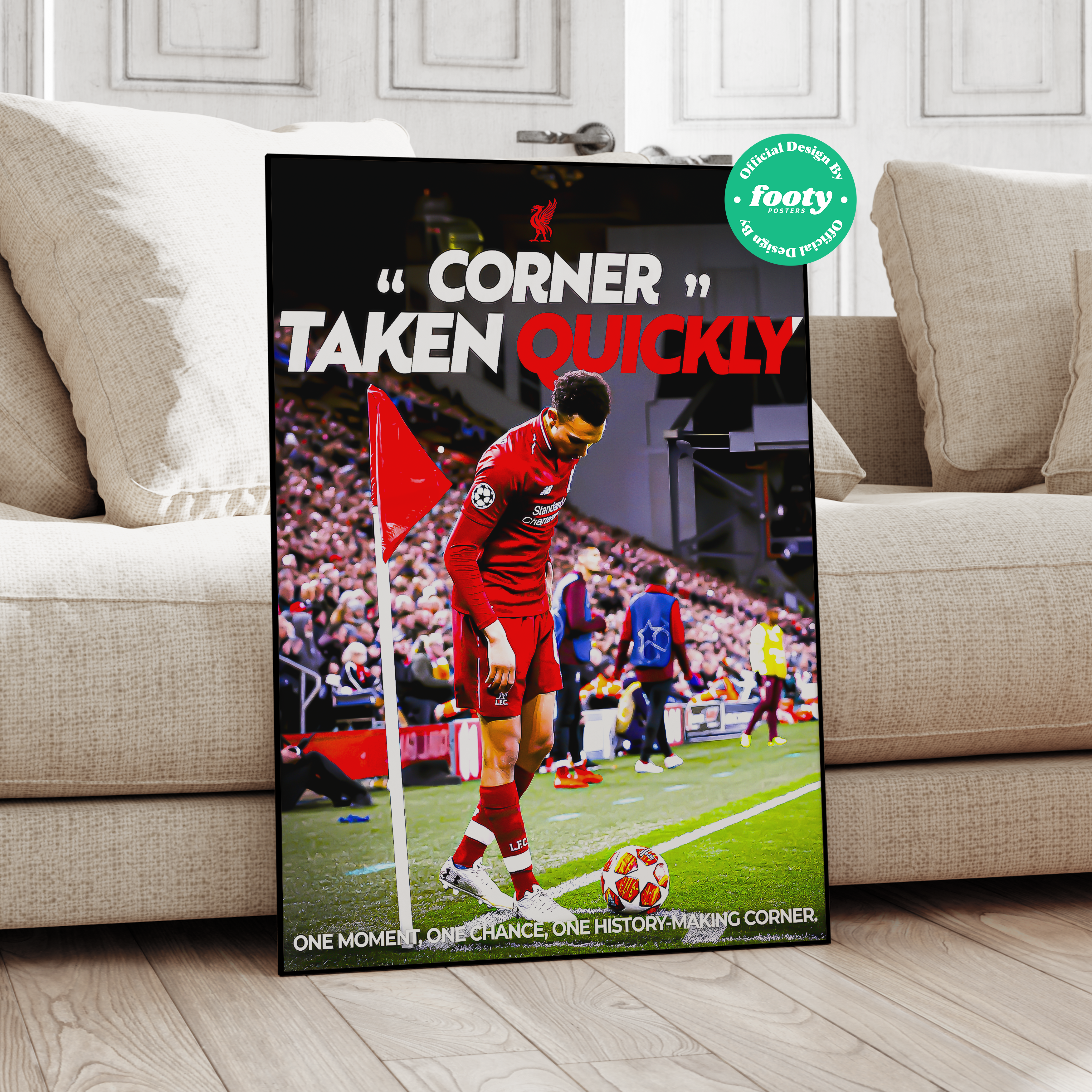 Trent Alexander-Arnold 'Corner Taken Quickly' Poster – Footy Posters