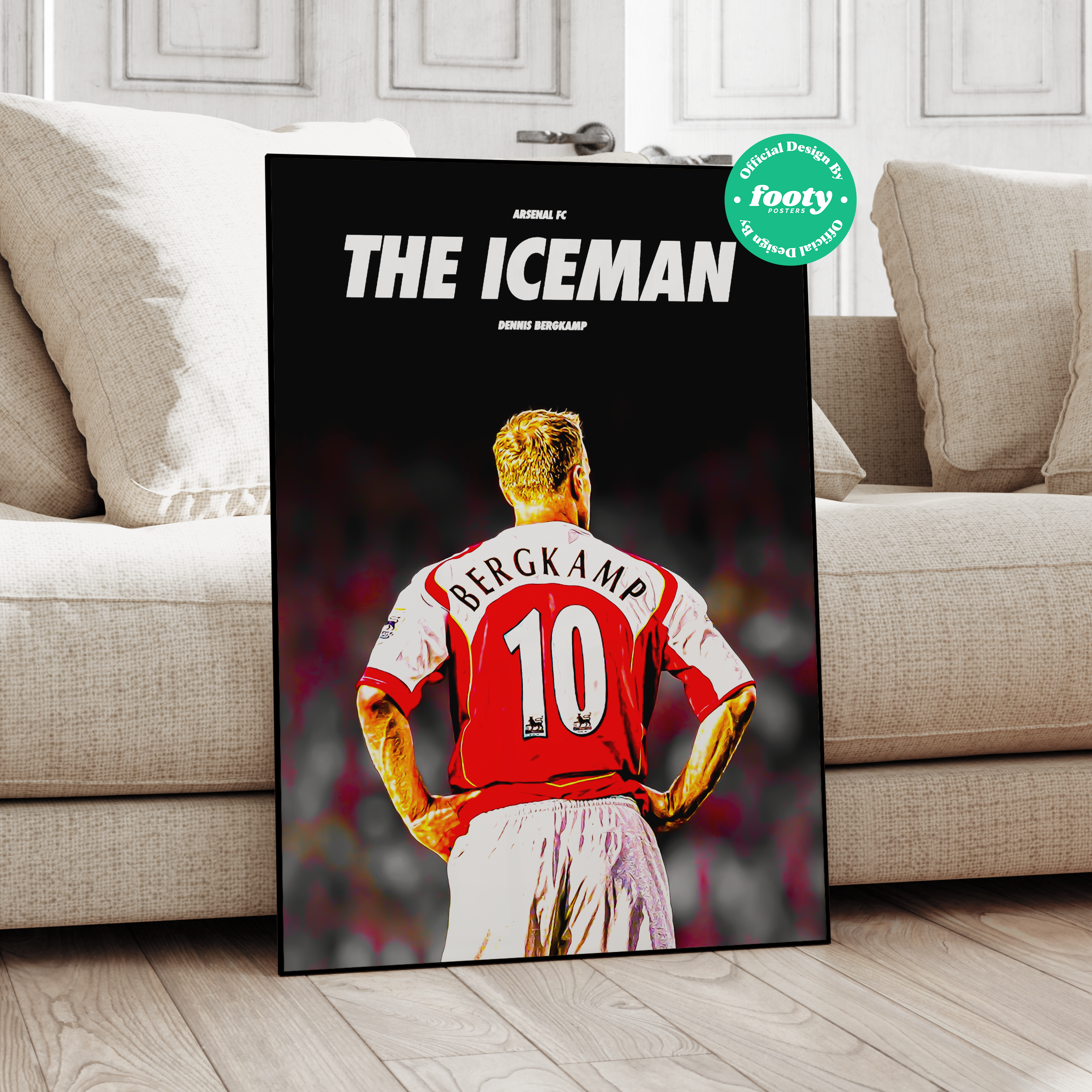Dennis Bergkamp 'The Iceman' Poster – Footy Posters