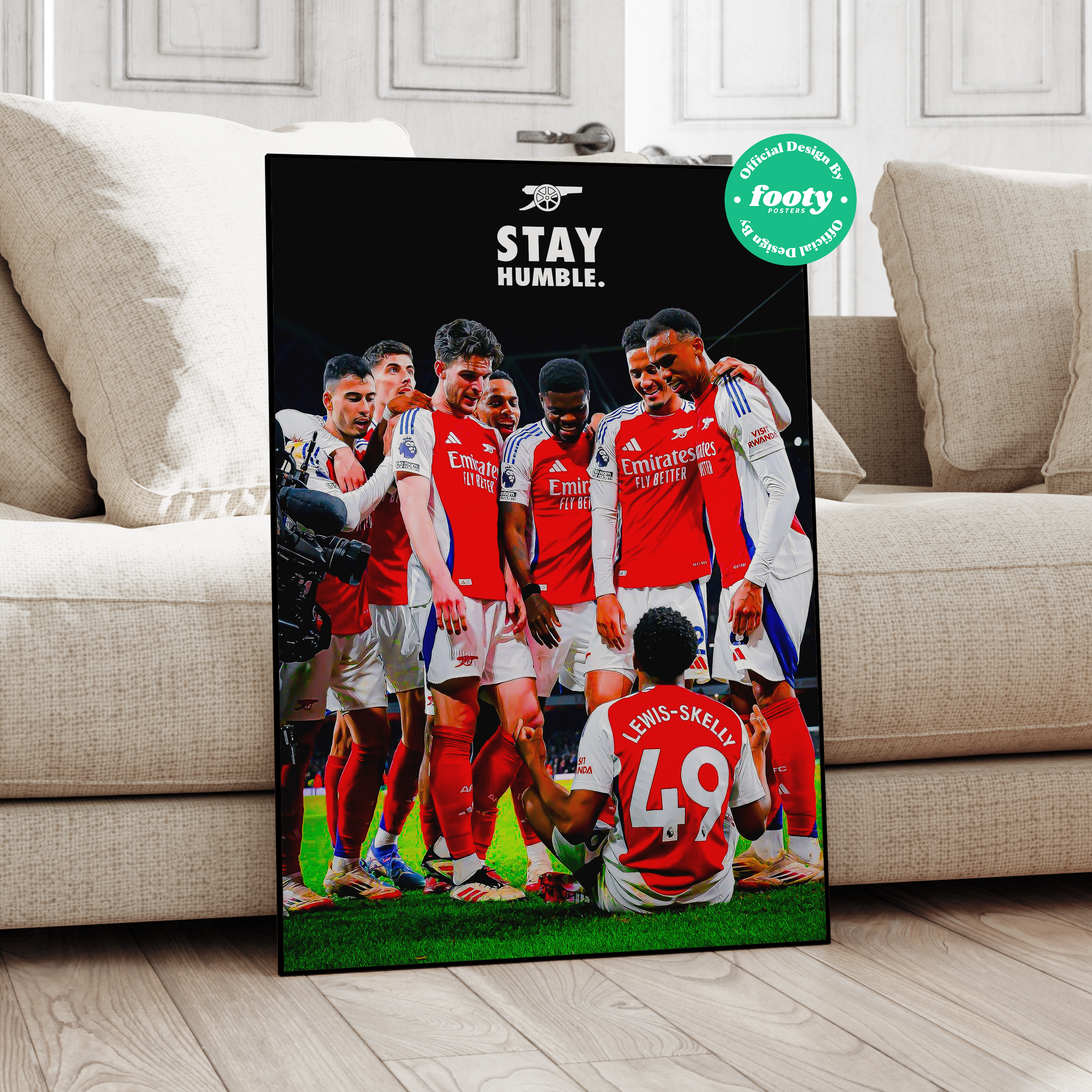 Arsenal 'Stay Humble' Poster – Footy Posters