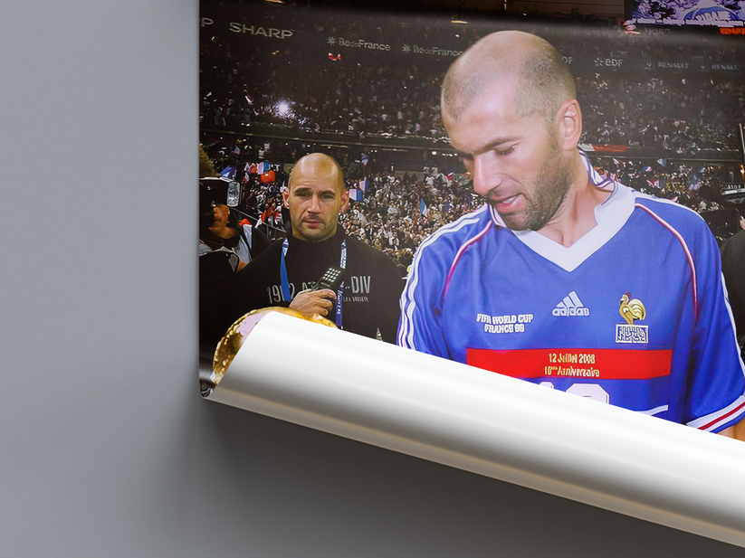 Zinedine Zidane 'Zizou World Cup' Poster – Footy Posters