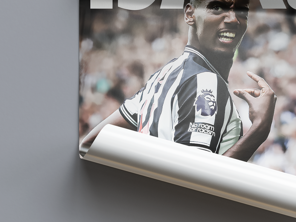 Alexander Isak 'Focus' Poster – Footy Posters