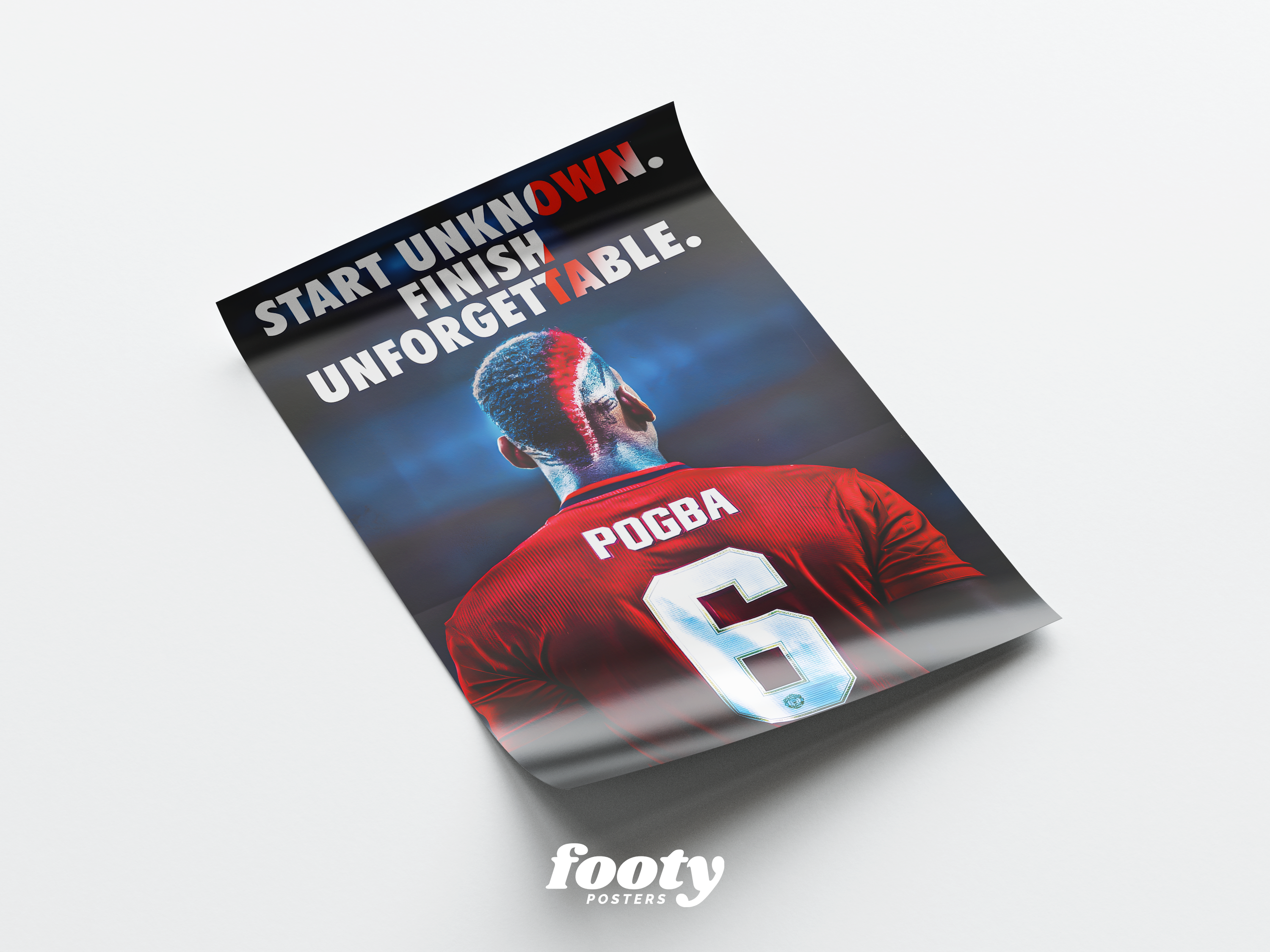 Paul Pogba 'Unforgettable' Poster – Footy Posters