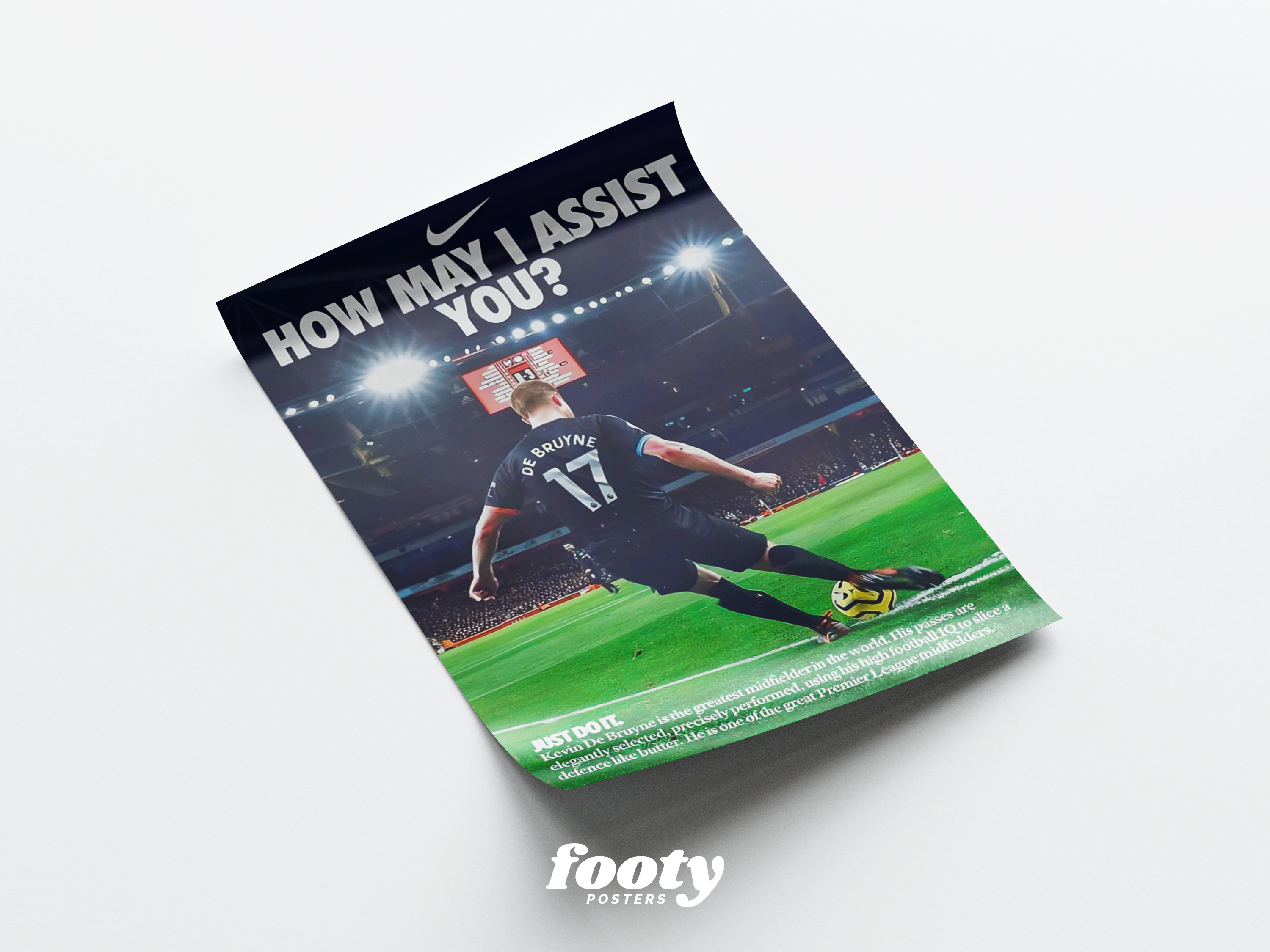 Kevin De Bruyne 'Assist' Poster – Footy Posters