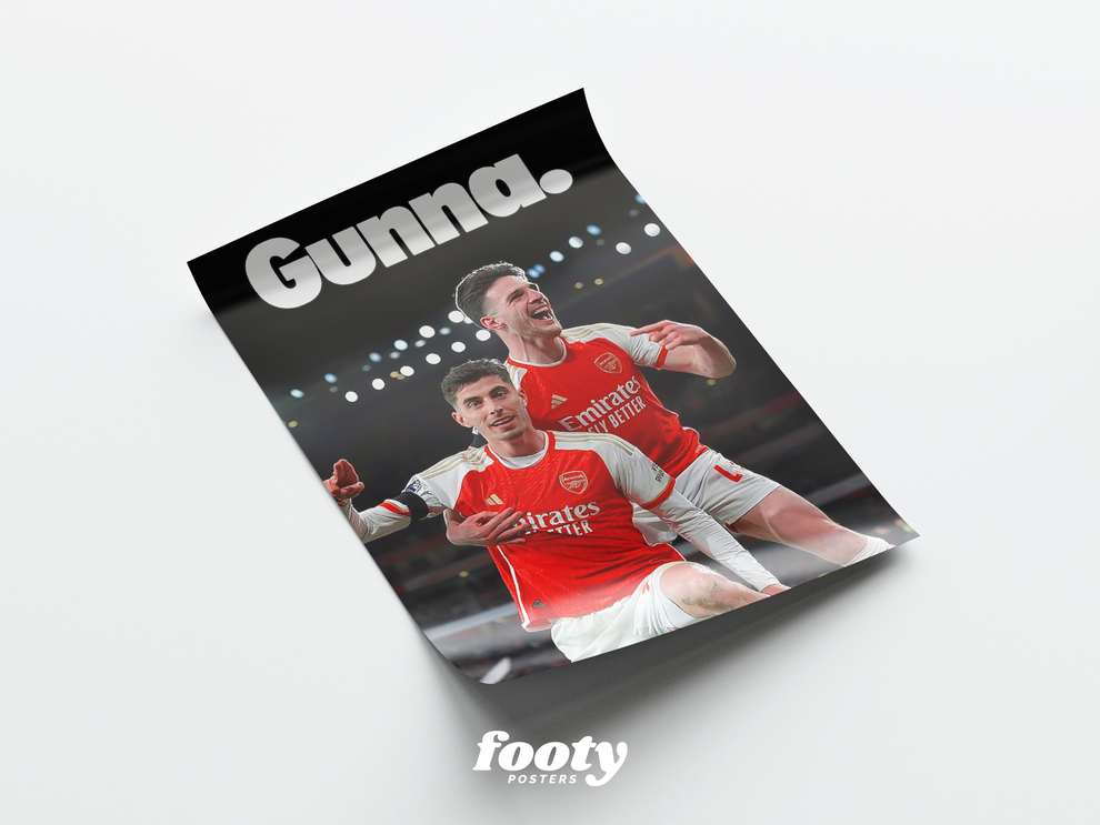 Havertz & Rice 'Gunna' Poster – Footy Posters