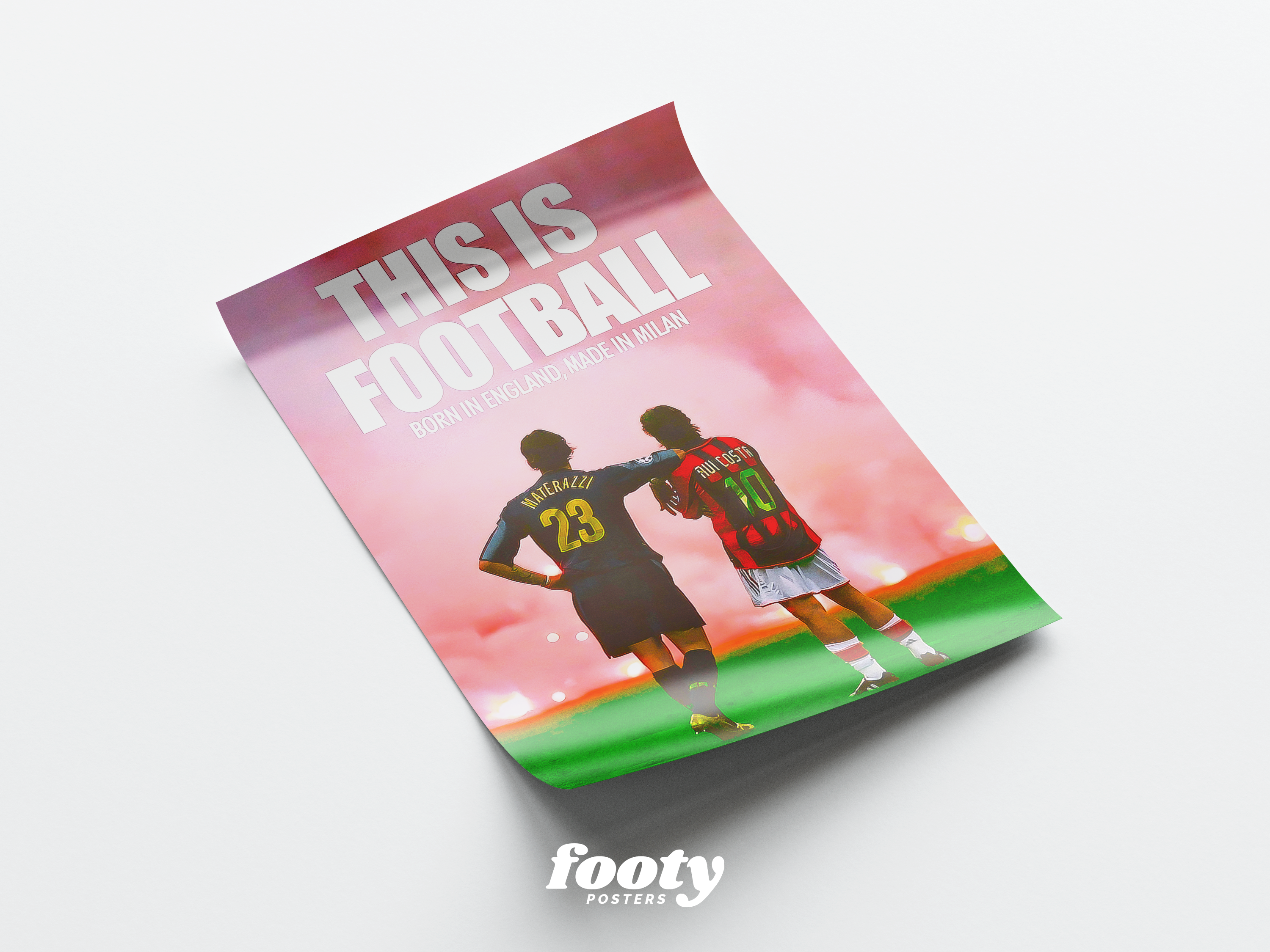 Costa & Materazzi 'This Is Football' Poster – Footy Posters