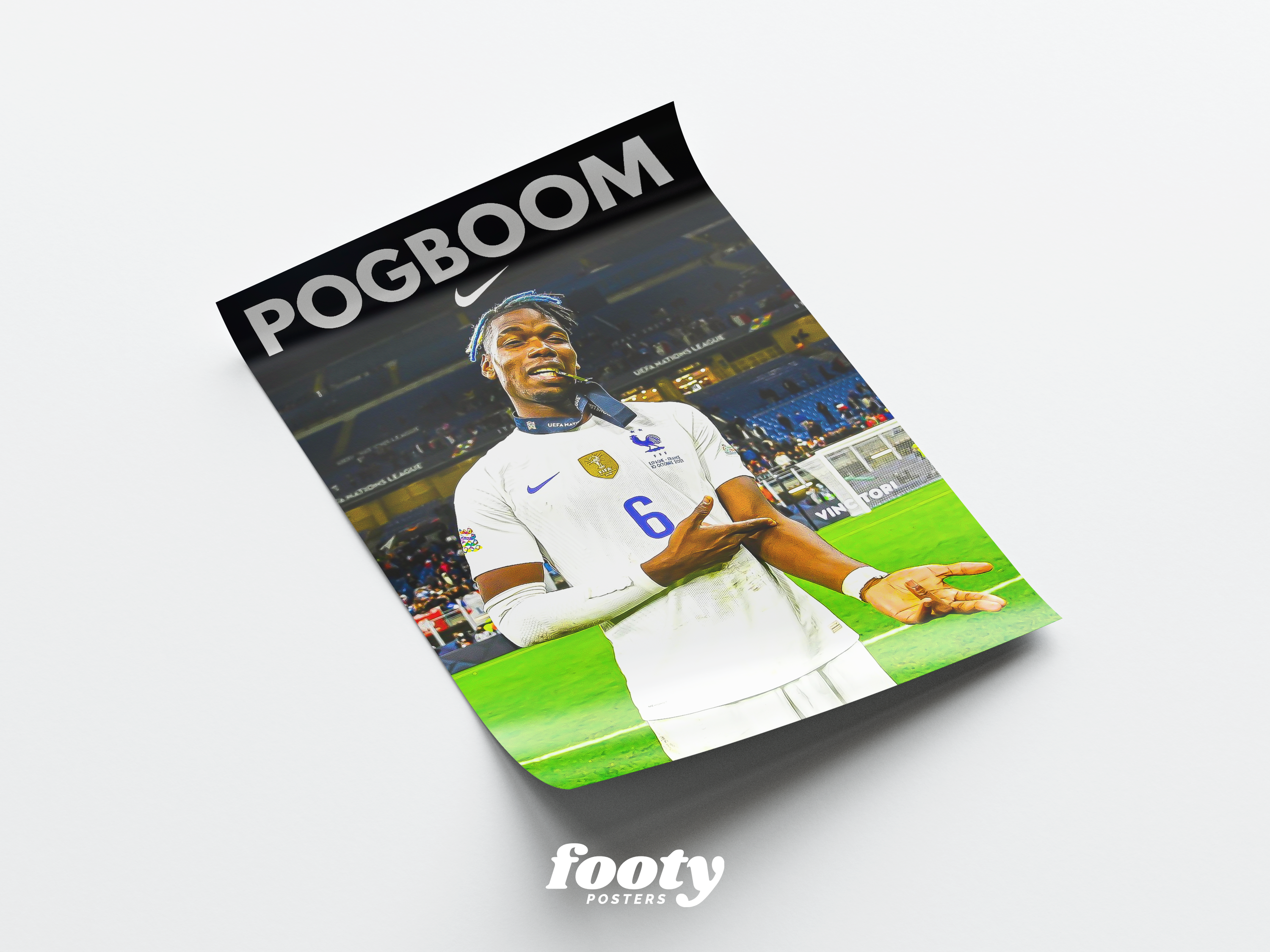 Paul Pogba 'Pogboom' Poster – Footy Posters