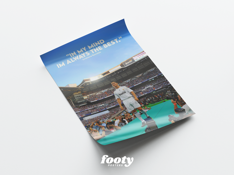 Cristiano Ronaldo 'Always The Best' Poster – Footy Posters