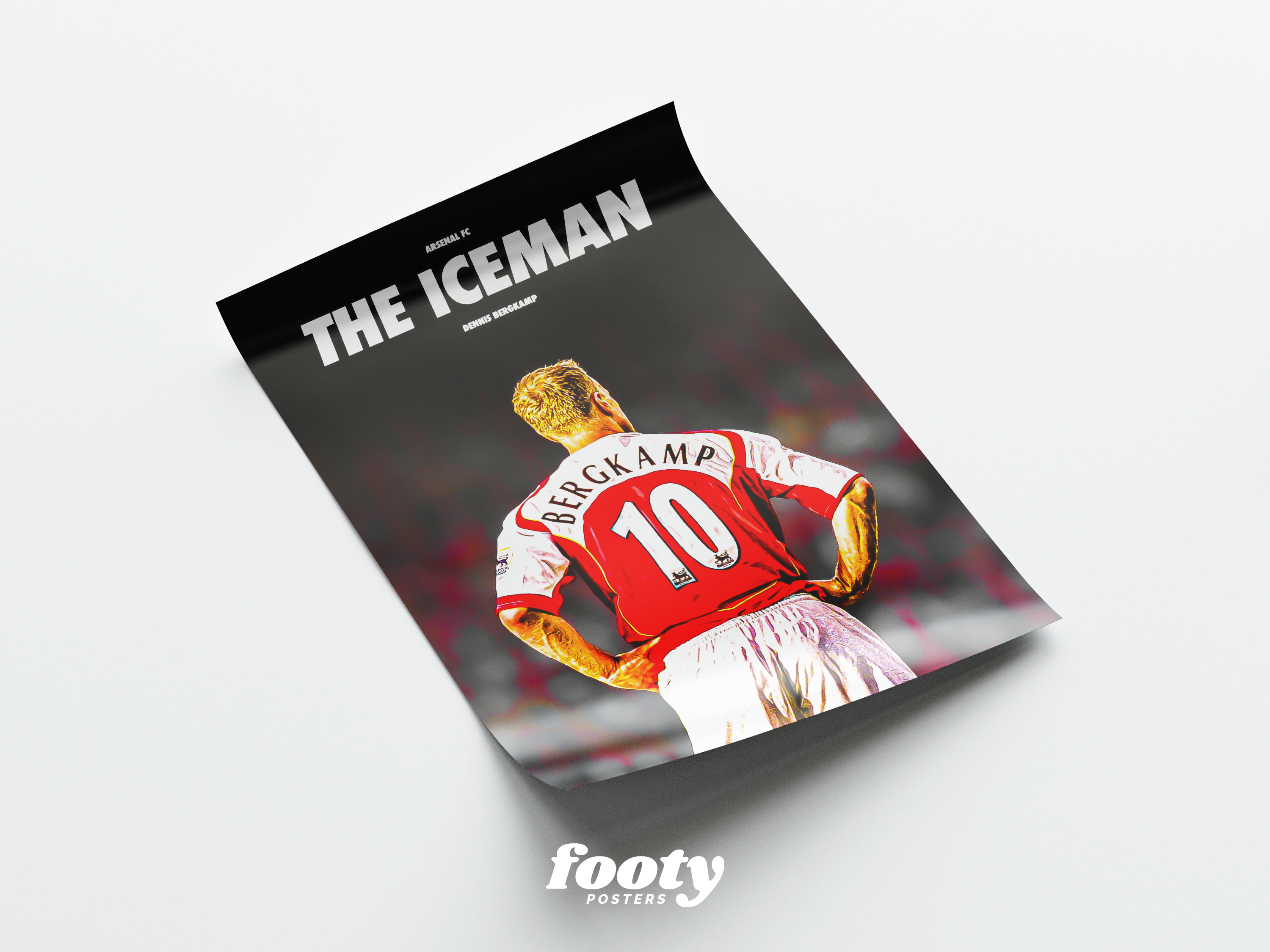Dennis Bergkamp 'The Iceman' Poster – Footy Posters