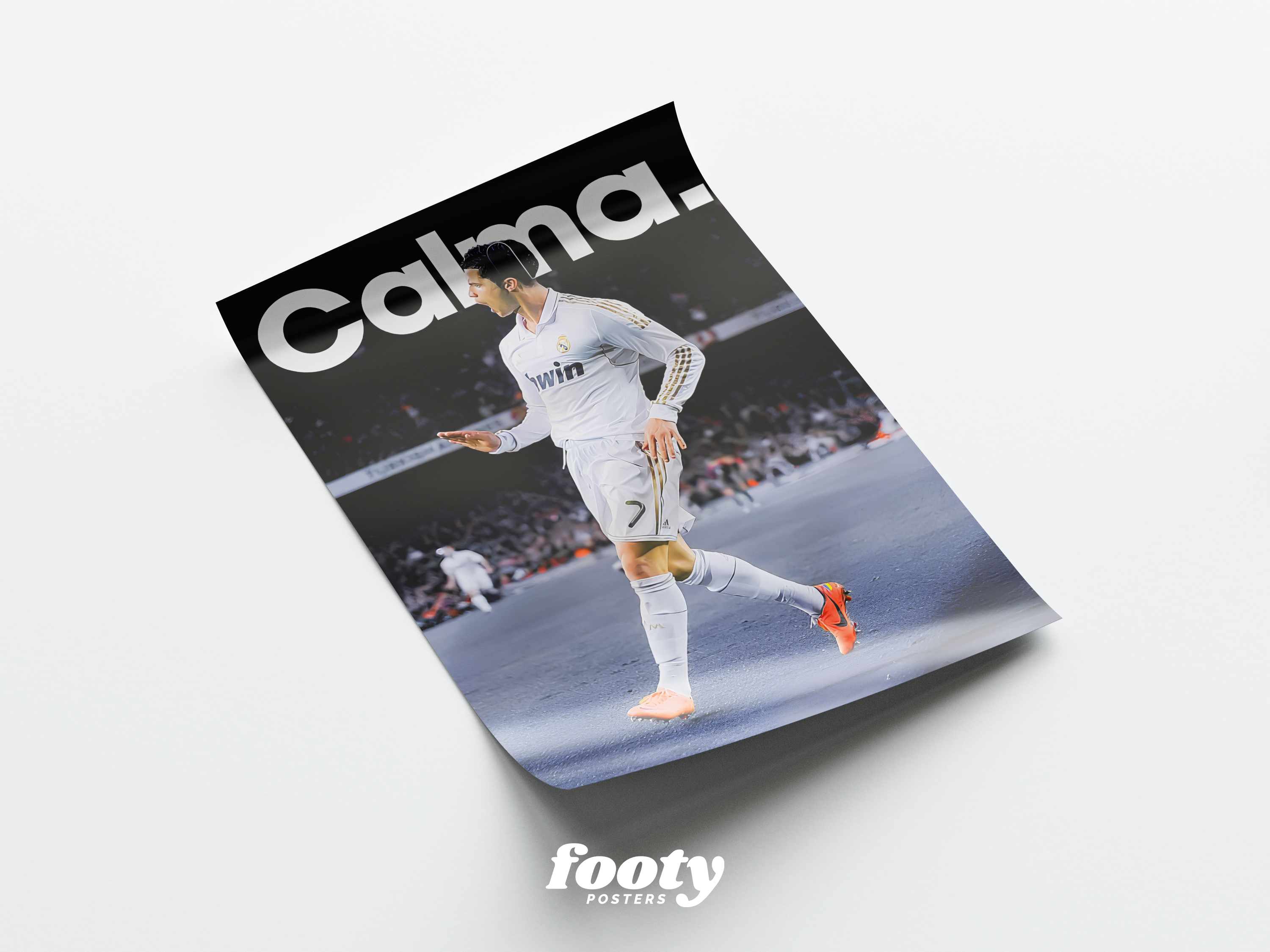 Cristiano Ronaldo 'CALMA' Poster – Footy Posters