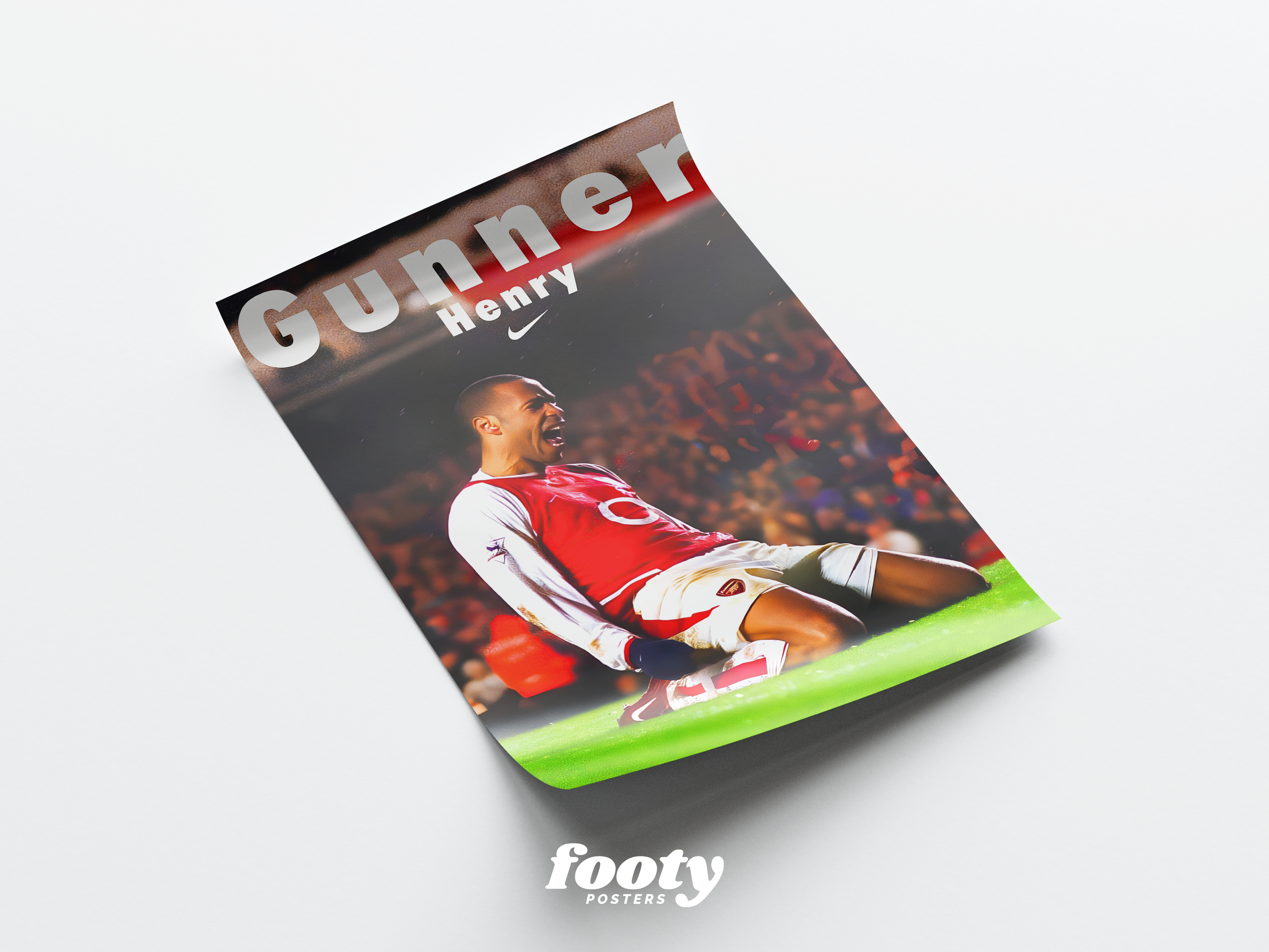 Thierry Henry 'Gunner' Poster – Footy Posters